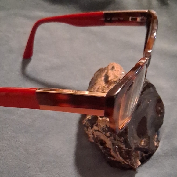 Lacoste | Accessories | Lacoste Red And Brown Tortise Frames With Gold ...